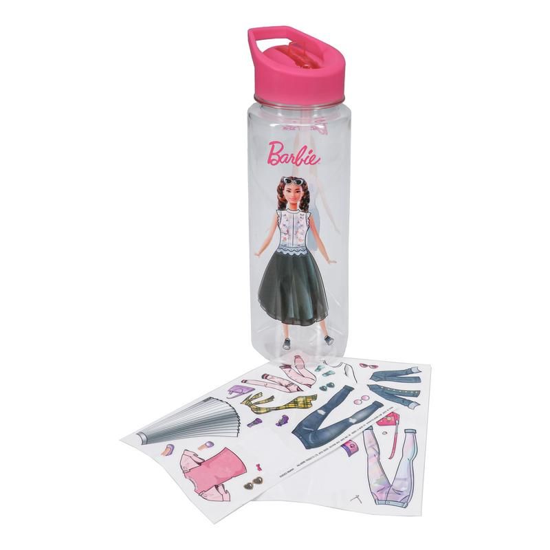 Botella, termo Barbie con sticker – ArticoliPTY