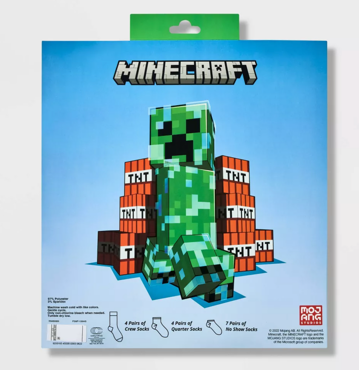 Calendario de Adviento de 15 días de Medias de Minecraft para niños ...